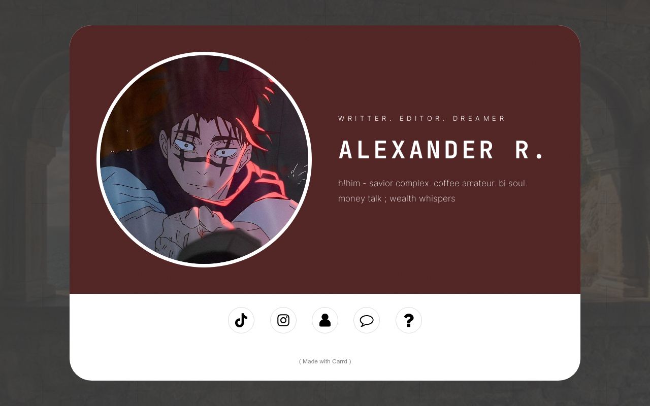 social media profiles